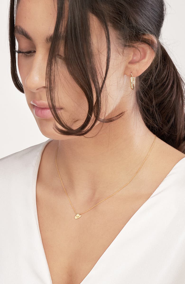 HAWLEY ST 14K Yellow Gold Mini Cowboy Hat Pendant Necklace | Nordstromrack