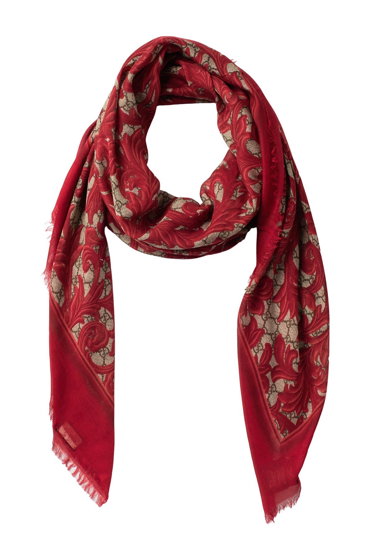 Gucci Big Arabesque Logo Monogram Scarf | Nordstromrack