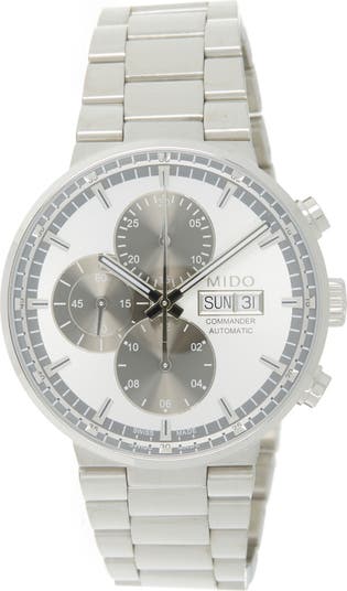 MIDO Commander II Chronograph Bracelet Watch, 42.5mm | Nordstrom