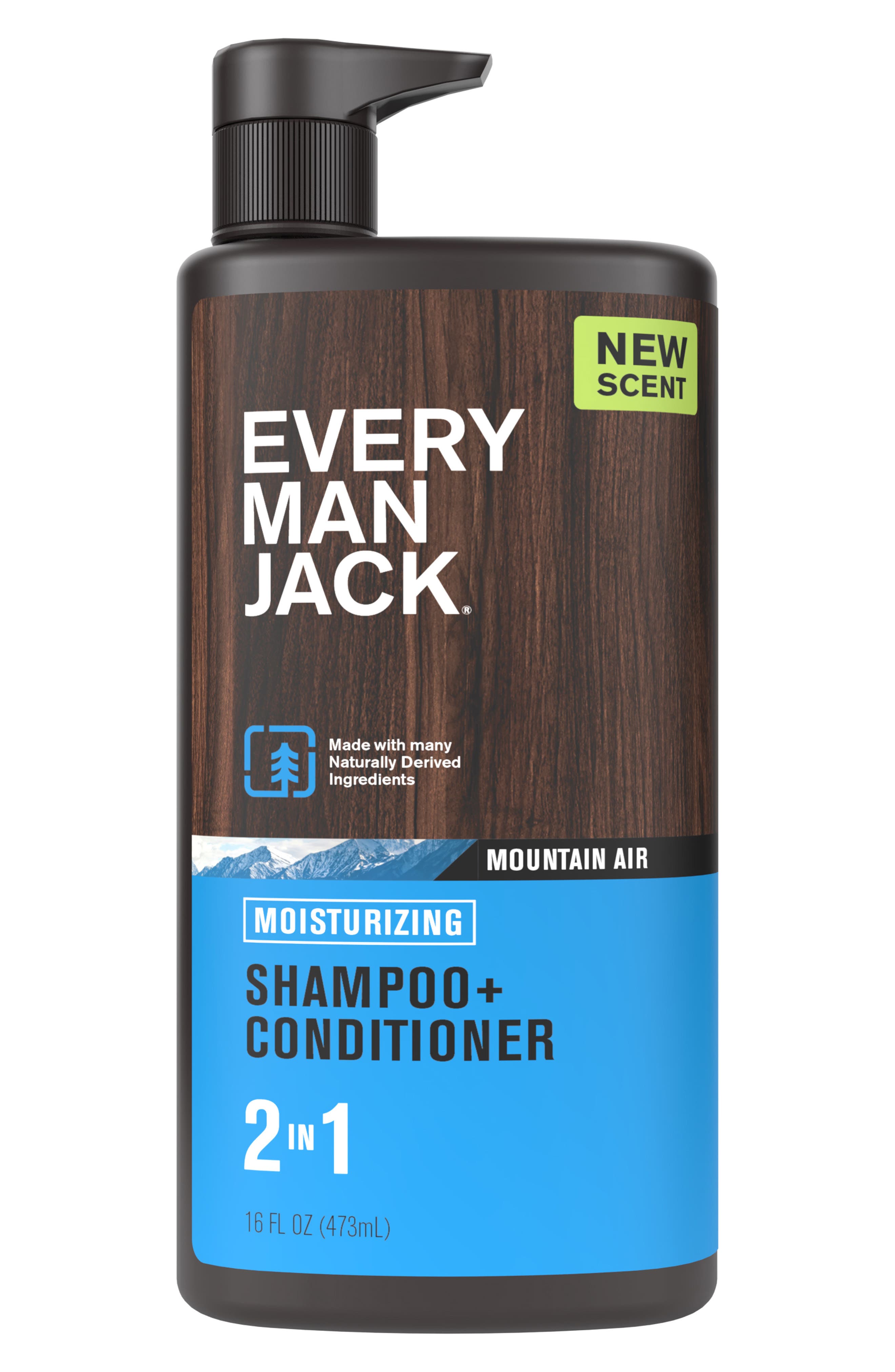 EVERY MAN JACK Mountain Air 2-in-1 Moisturizing Shampoo + Conditioner ...