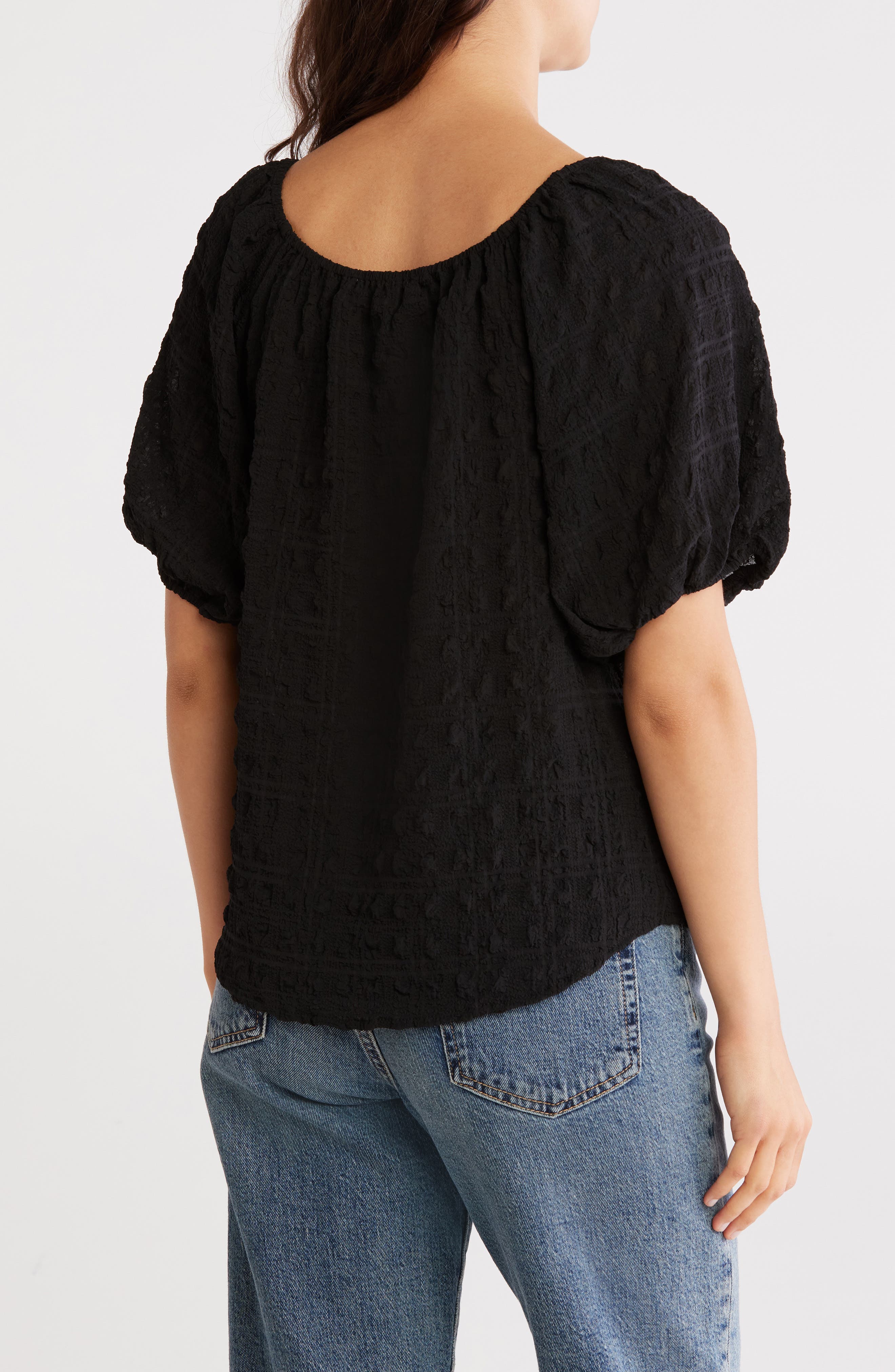 Catherine Malandrino Embroidered Peasant Top | Nordstromrack