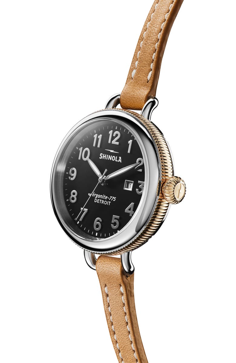 Shinola Birdy Leather Strap Watch, 38mm | Nordstrom