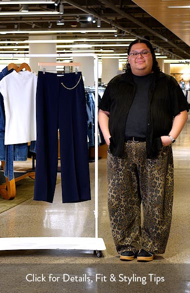 Elie Tahari The Sarah Chain Detail High Waist Straight Leg Pants ...