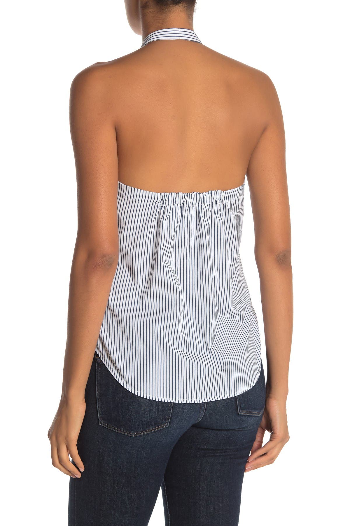 Veronica Beard Vea Pinstripe Halter Top | Nordstromrack