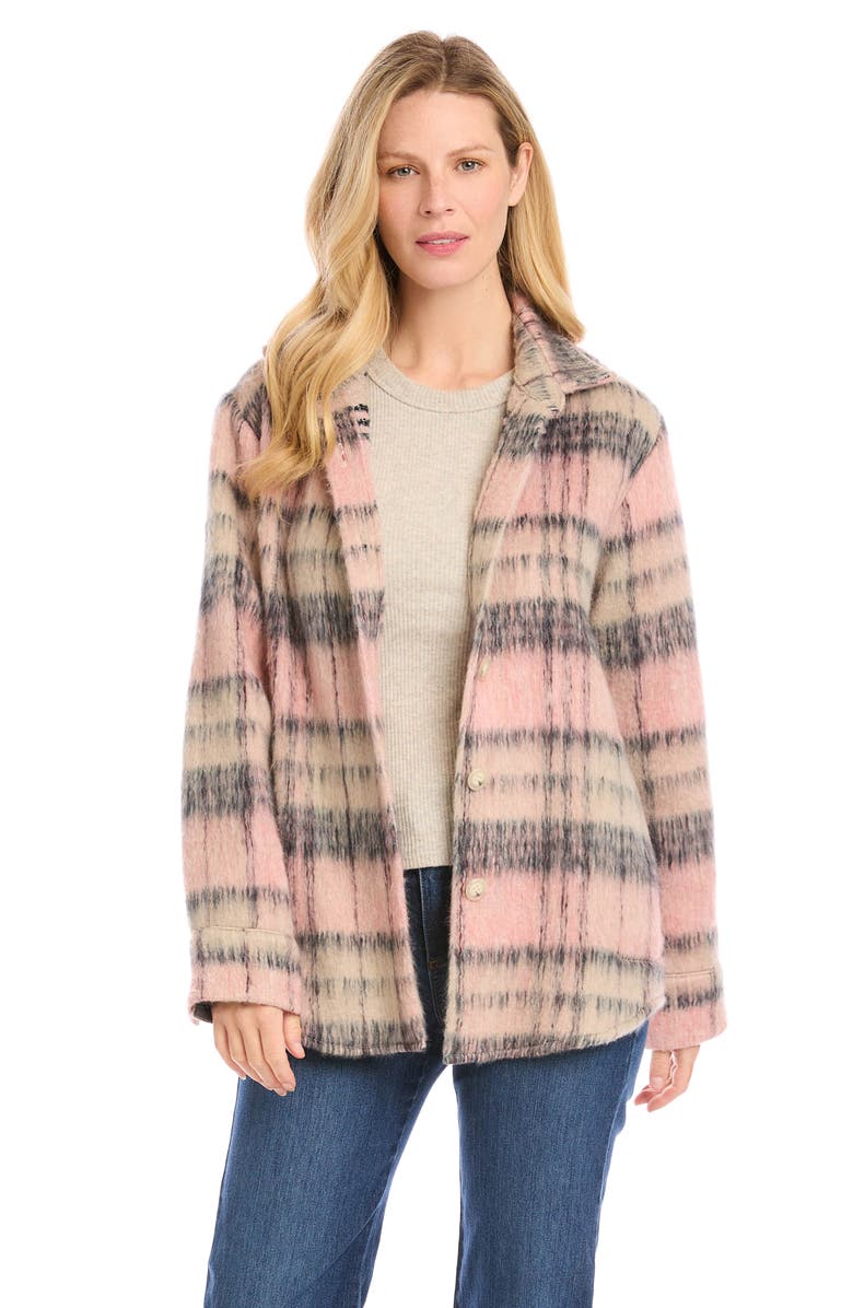 Karen Kane Plaid Shirt Jacket | Nordstromrack