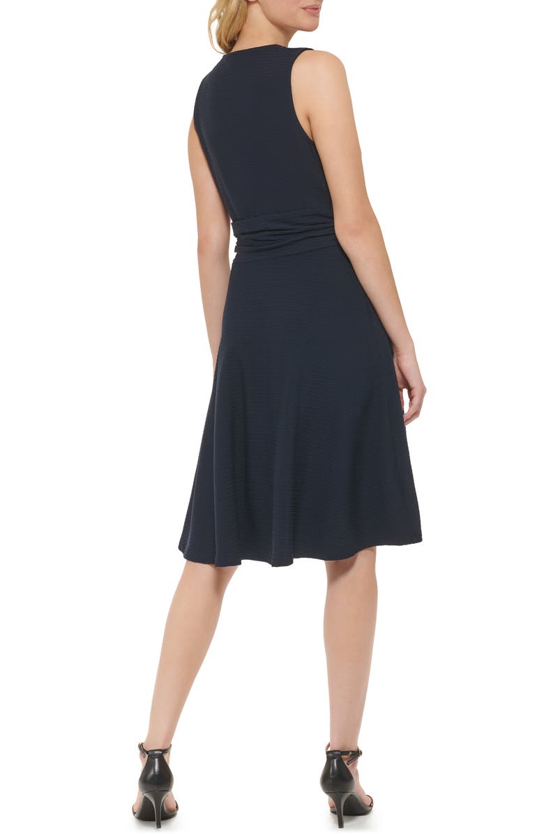 Tommy Hilfiger Sleeveless Rib Flare Dress | Nordstromrack