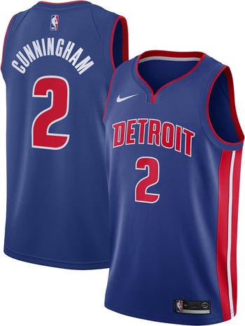 Nike Men's Nike Cade Cunningham Blue Detroit Pistons 2021 NBA Draft ...