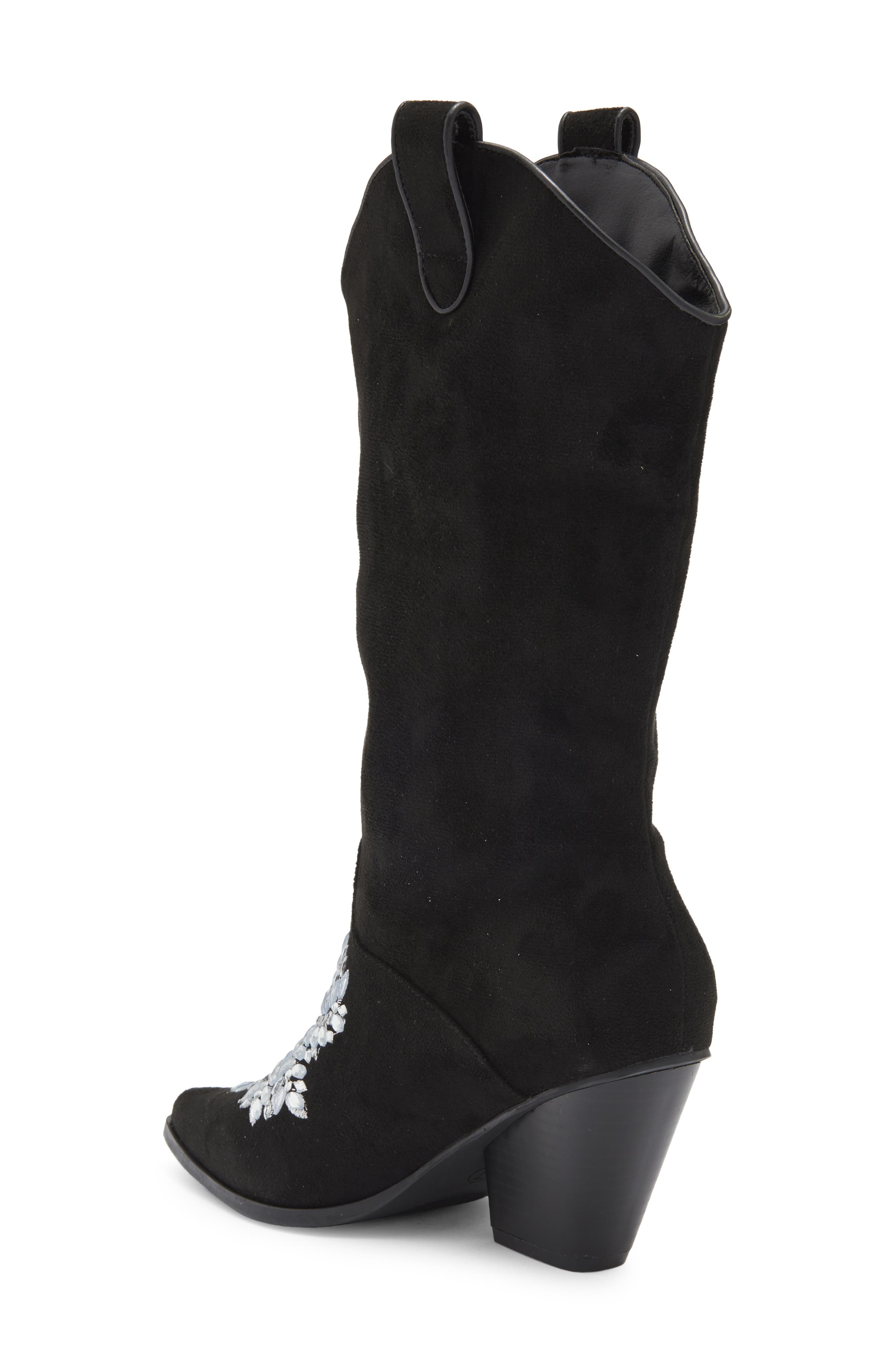 CAPE ROBBIN Vivianne Crystal Embellished Western Boot (Women ...