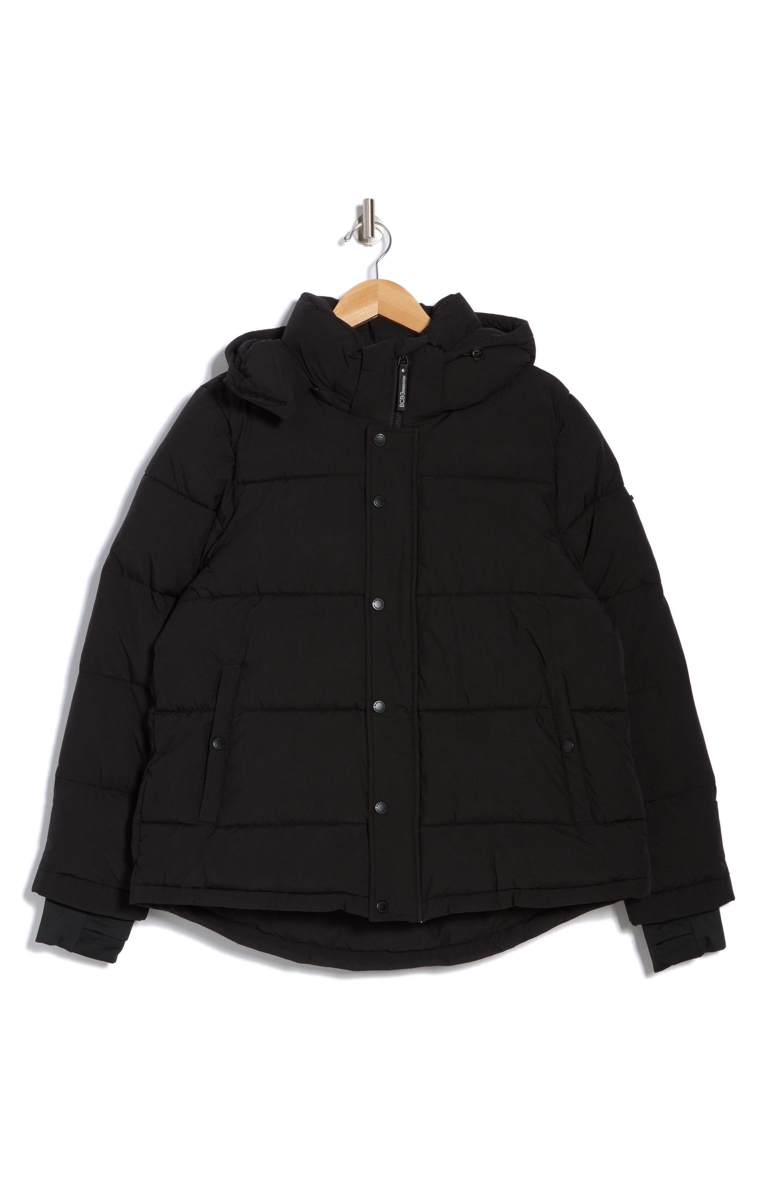 BCBGeneration Hooded Short Puffer Jacket | Nordstromrack