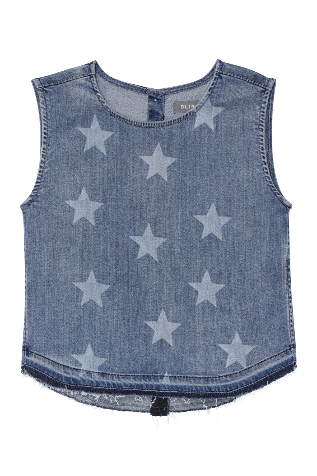 Leah Star Print Denim Tank Top (Women) | Nordstromrack