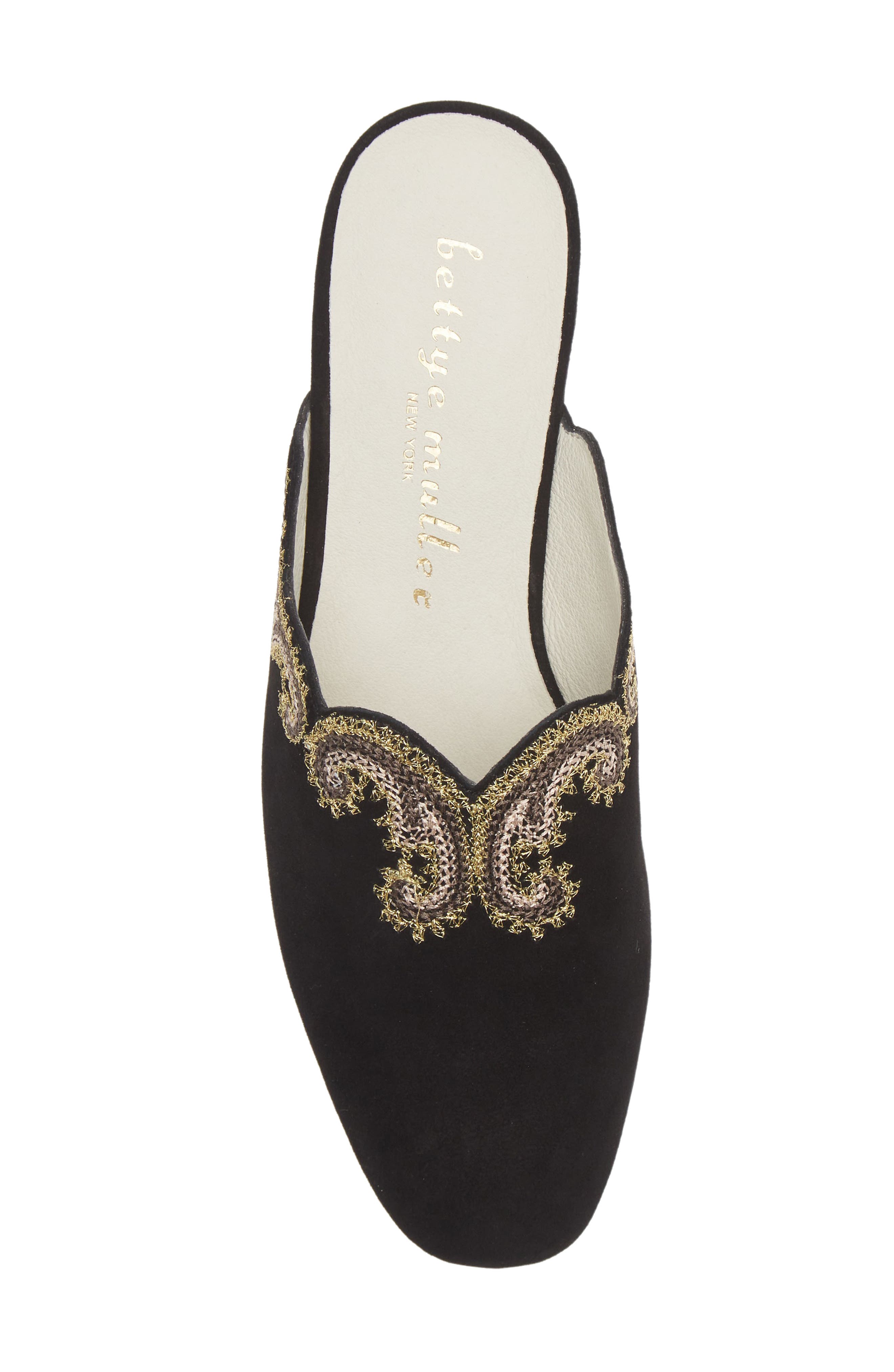 Bettye Muller Fortune Suede Embroidered Mule | Nordstromrack