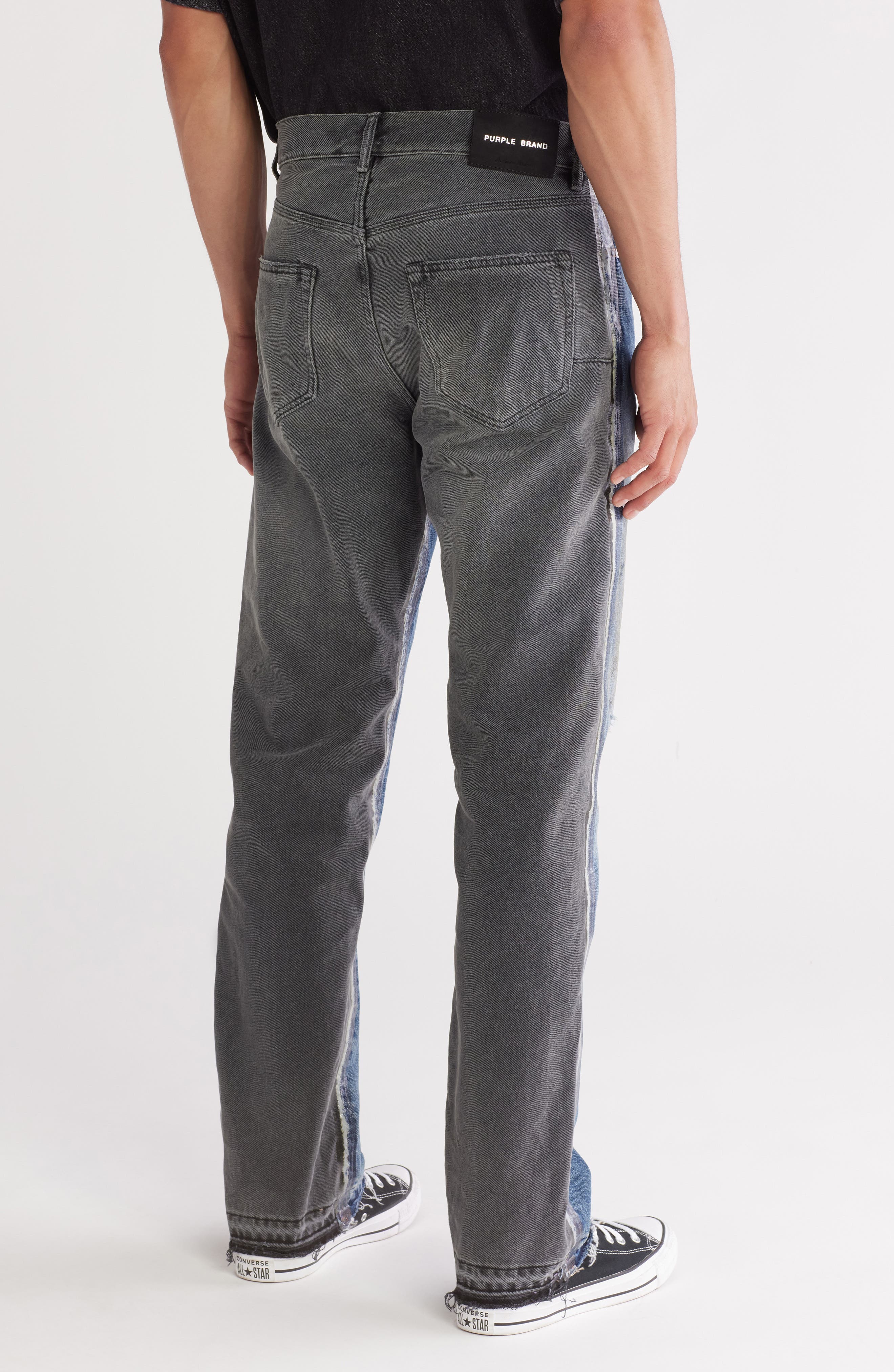 PURPLE BRAND Two-Tone Skinny Jeans | Nordstromrack