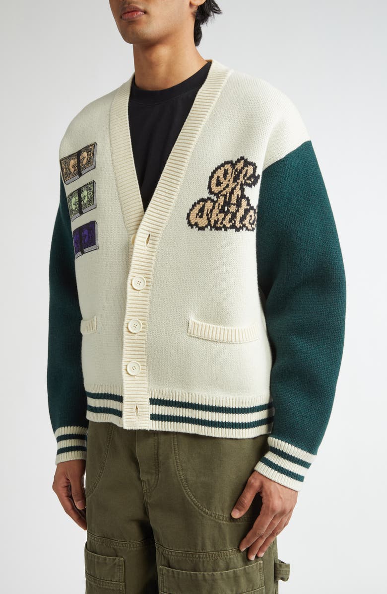 Off-White Crystal Cash Varsity Cardigan | Nordstromrack