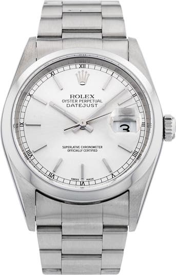 Watchfinder & Co. Rolex Preowned 2004 Datejust Bracelet Watch, 36mm ...