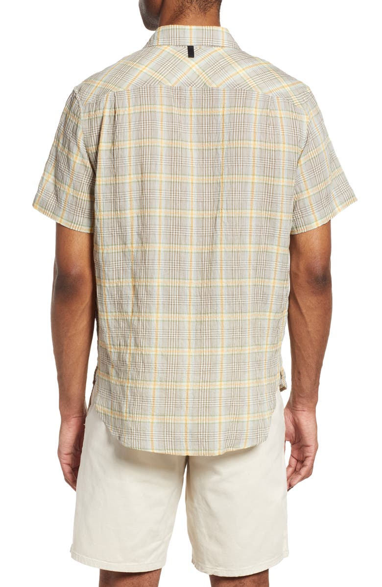 rag & bone Gus Plaid Short Sleeve Button-Up Shirt | Nordstromrack