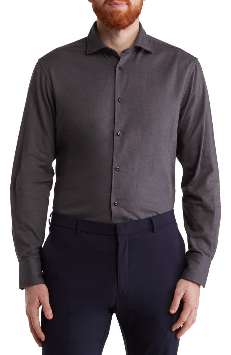Thomas Dean Brushed Flannel Sport Shirt | Nordstromrack