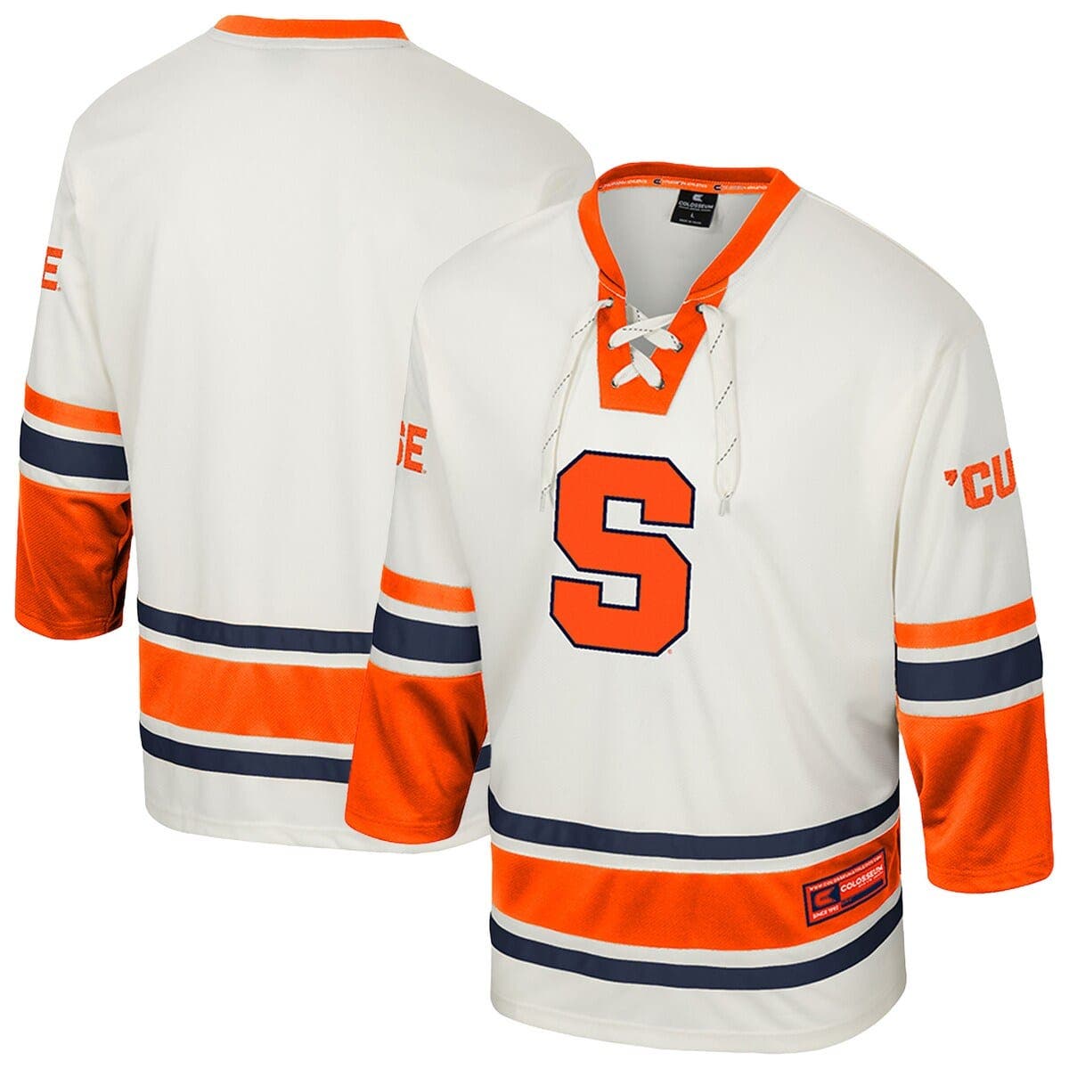 COLOSSEUM Men's Colosseum Cream Syracuse Orange Puck Proud Fashion ...