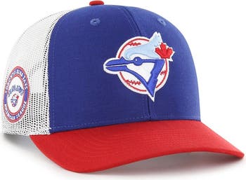 '47 Men's '47 Royal/Red Toronto Blue Jays Sidenote Trucker Snapback Hat ...