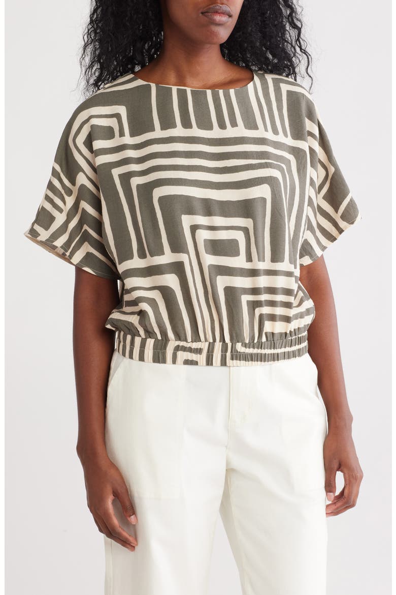 Geometric Print Boxy Top (Women) | Nordstromrack