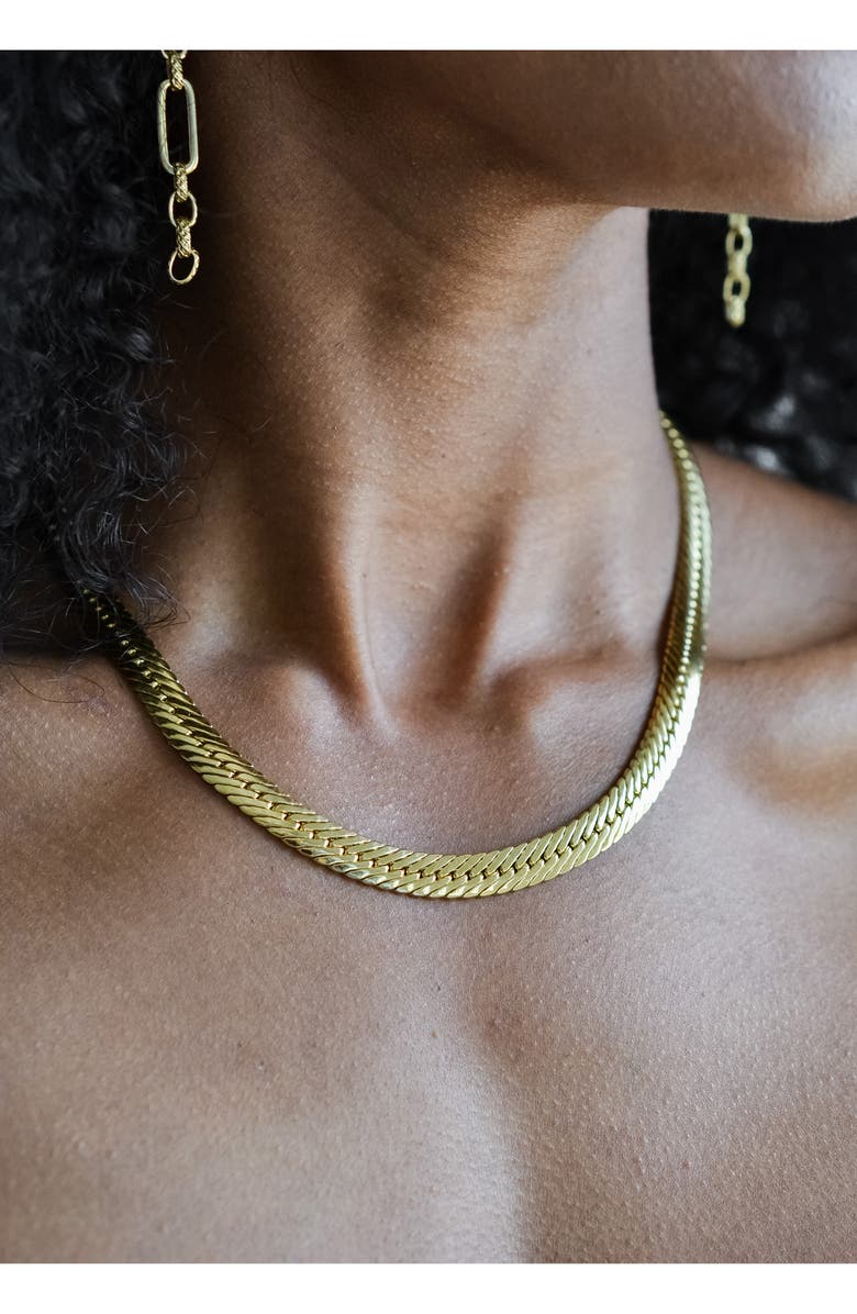 Set & Stones Troy Herringbone Chain Necklace | Nordstromrack