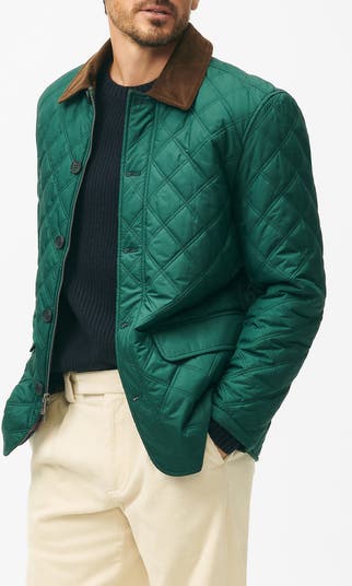 Brooks Brothers Paddock Water Repellent Diamond Quilted Coat | Nordstrom