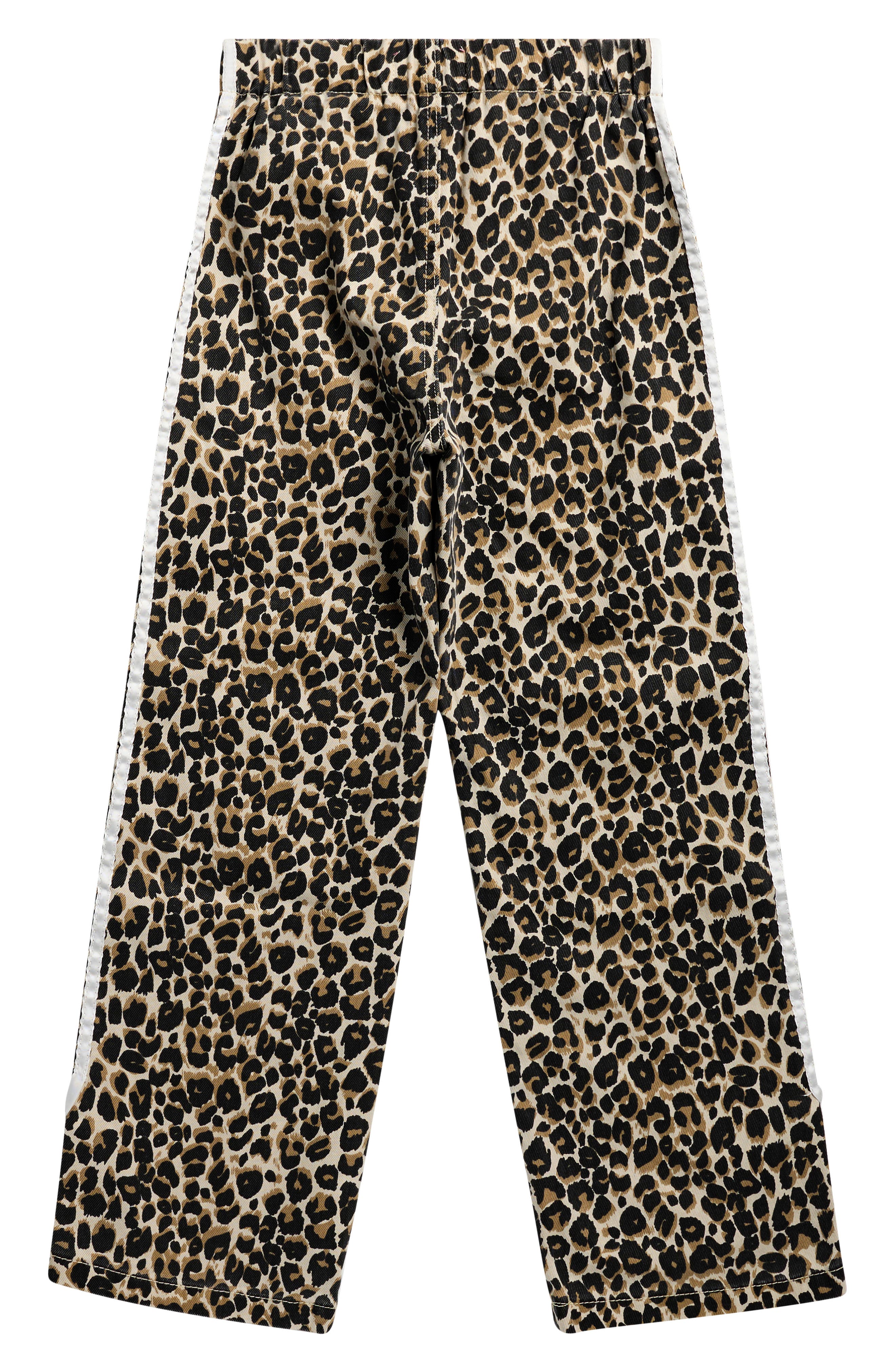 GOGO STAR Kids' Leopard Side Stripe Straight Leg Jeans | Nordstromrack