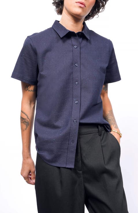 Women's Blue Button Up Tops | Nordstrom