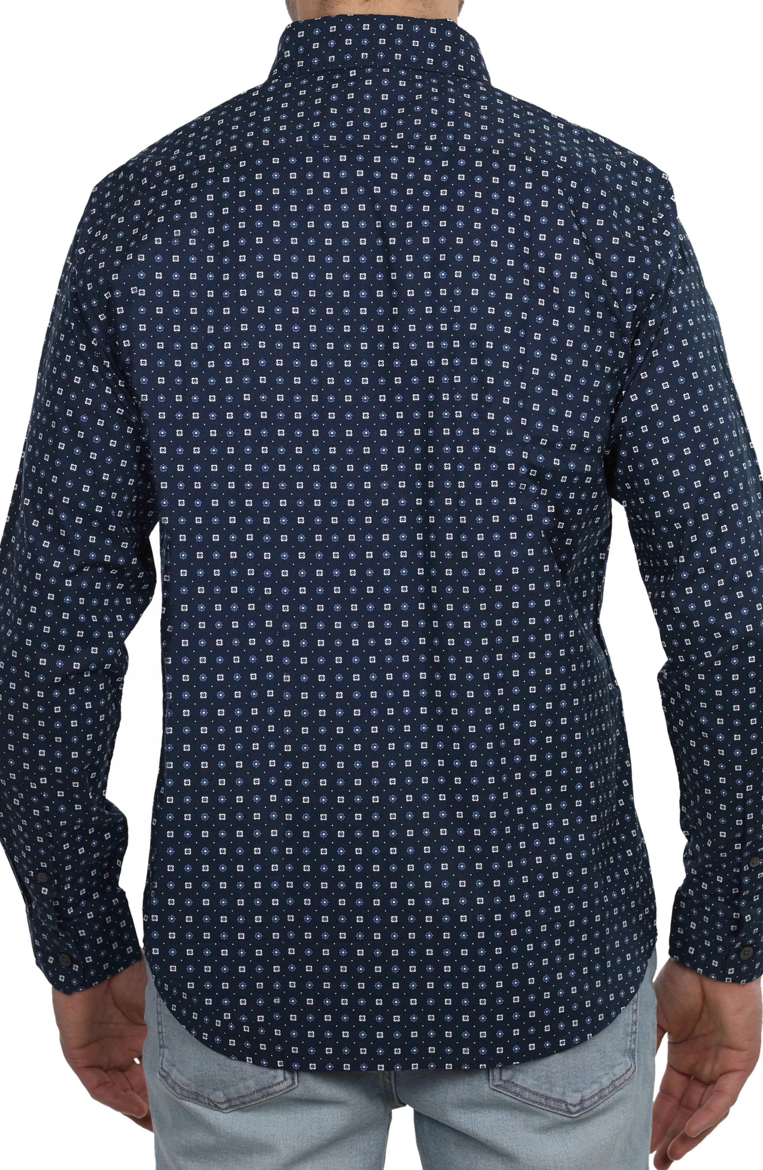Slate & Stone Geo Print Button-Down Sport Shirt | Nordstromrack