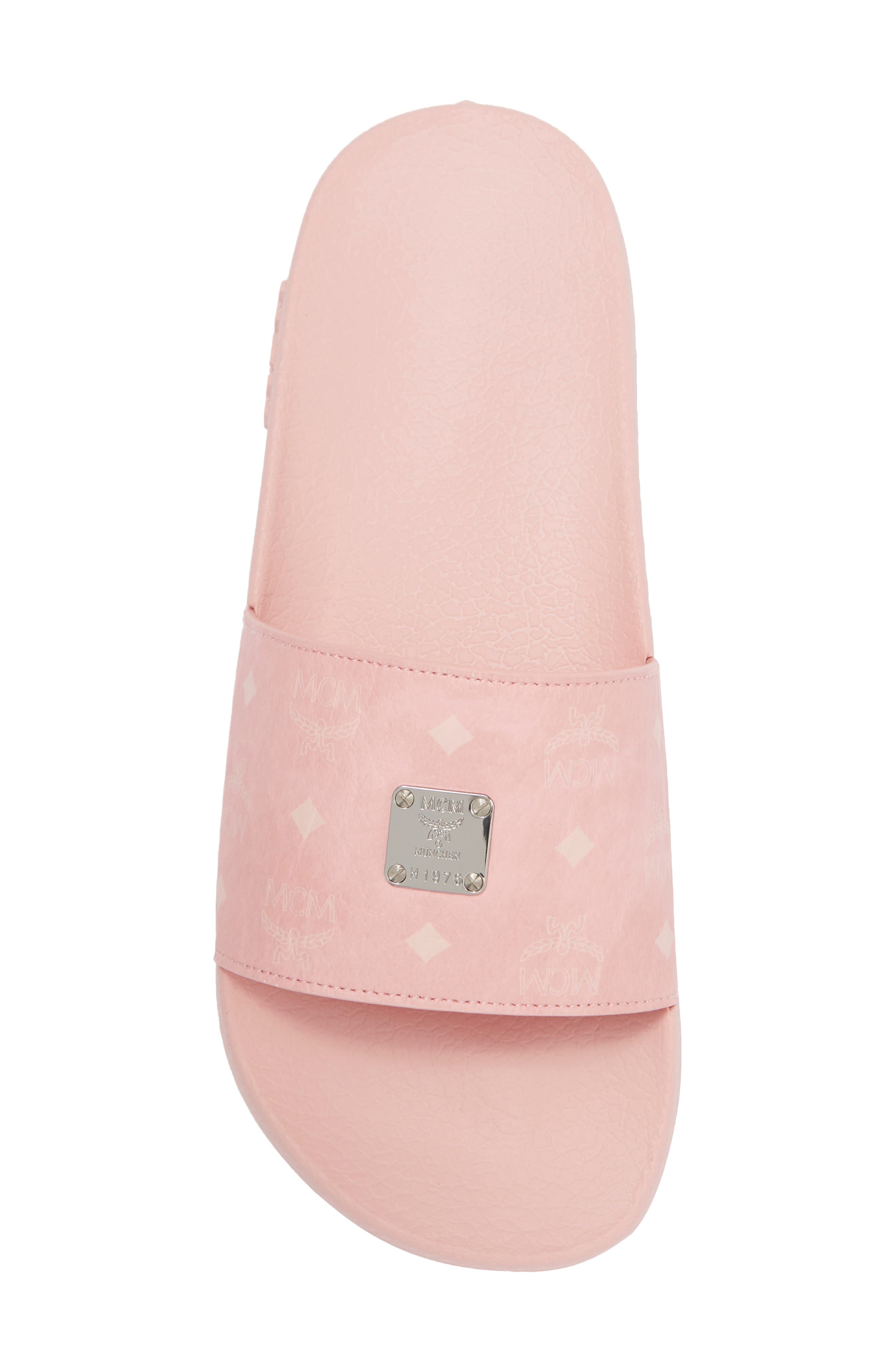 MCM Visetos Monogram Slide Sandal (Women) | Nordstromrack