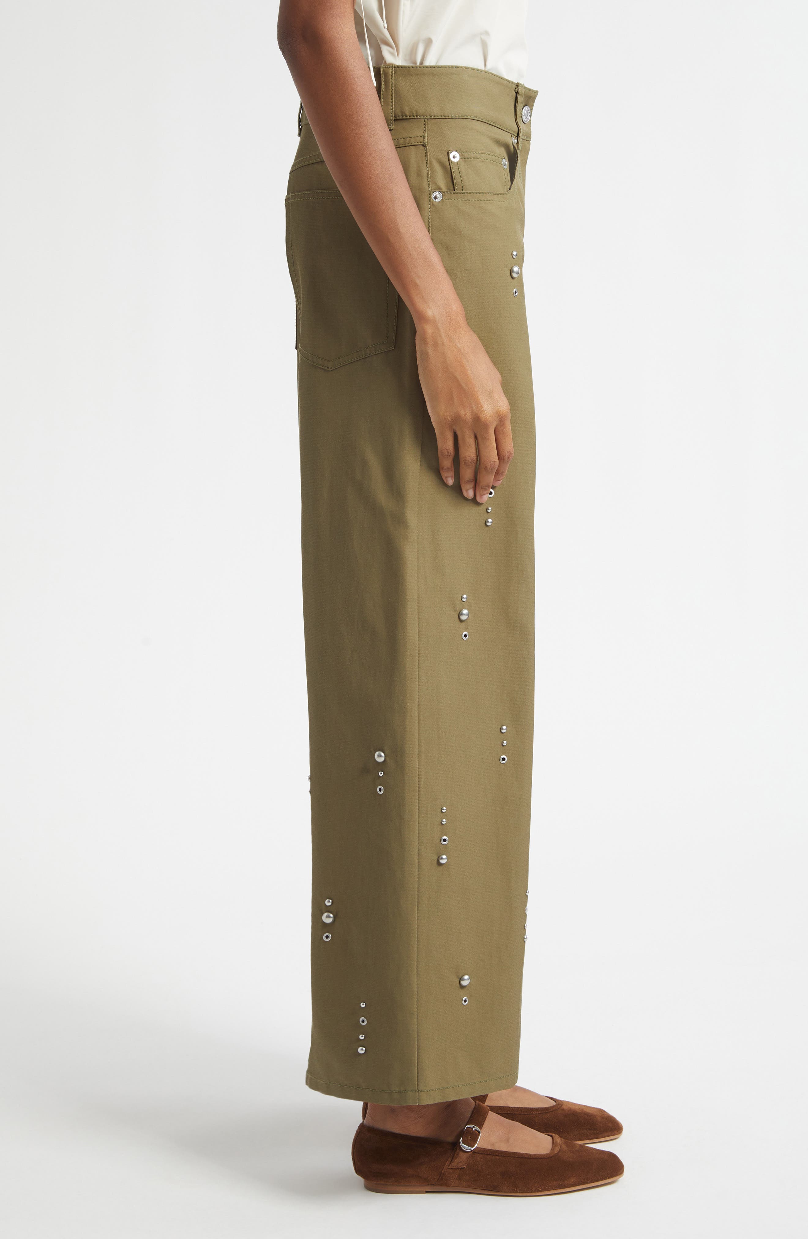 3.1 Phillip Lim Flat Front Wide Leg Ankle Pants | Nordstrom