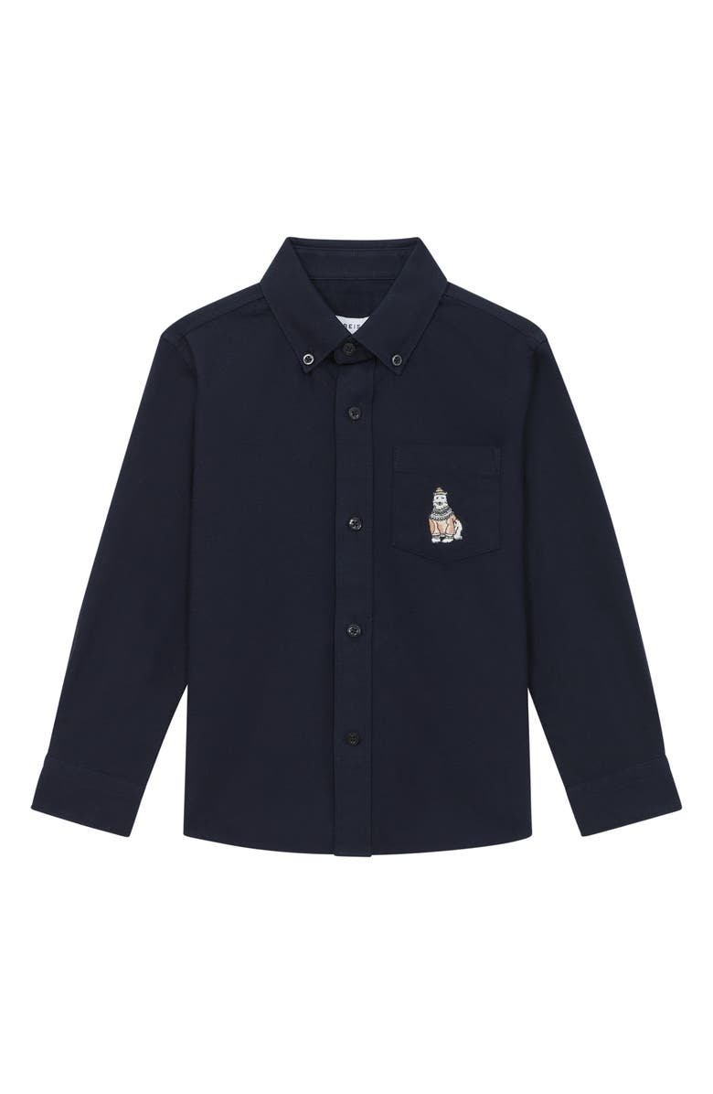 Reiss Kids' Matis Jr. Cotton Button-Down Shirt | Nordstromrack