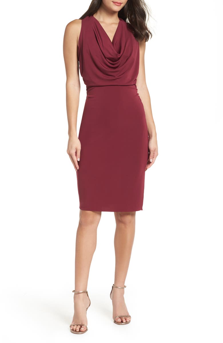 Maria Bianca Nero Elise Cowl Neck Sleeveless Dress | Nordstrom