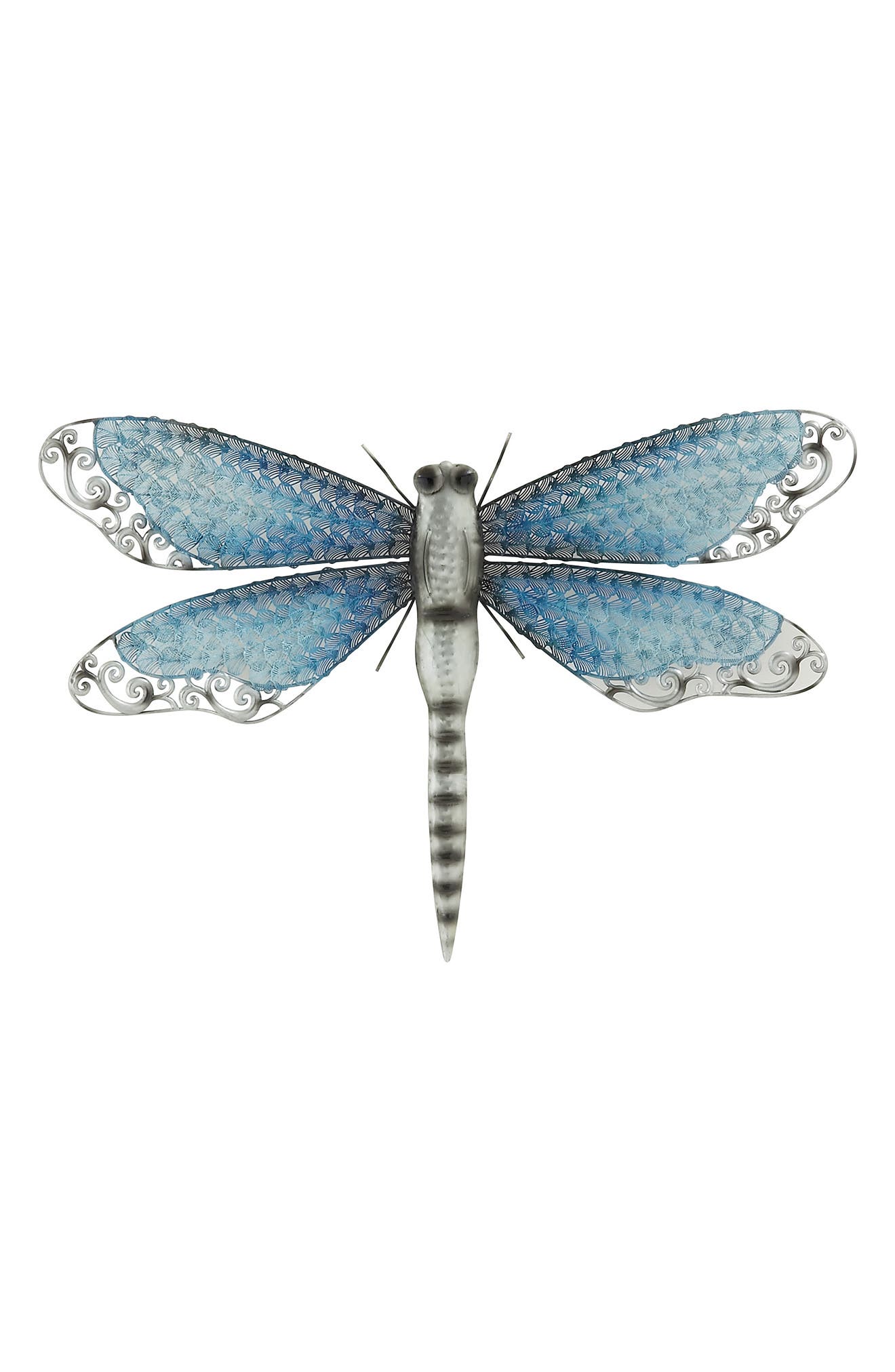 WILLOW ROW Turquoise Metal Eclectic Outdoor Wall Decor | Nordstromrack