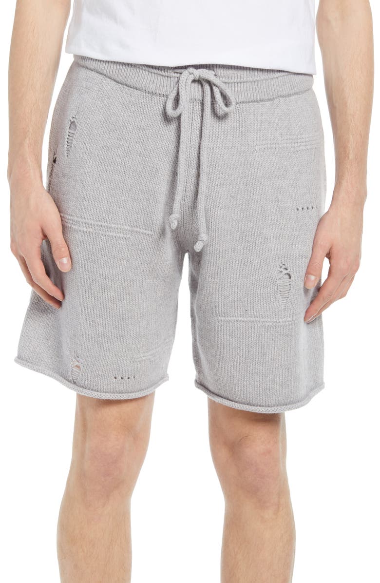 Helmut Lang Men's Distressed Wool Blend Shorts | Nordstromrack