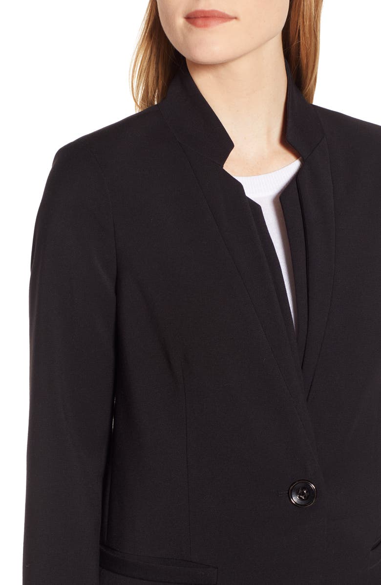 Kenneth Cole New York Inverted Collar Ponte Coat | Nordstromrack