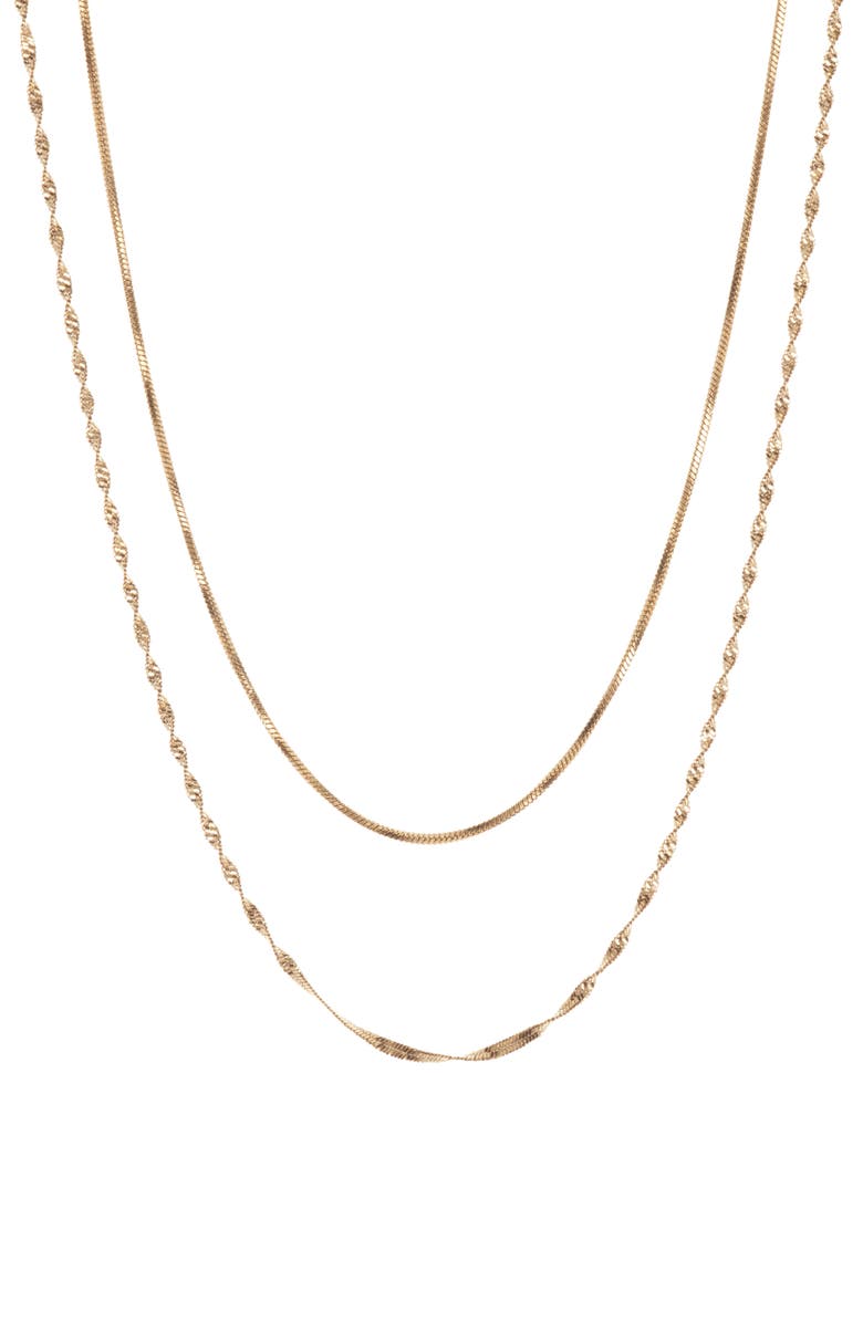 NORDSTROM RACK Waterproof Double Layer Chain Necklace | Nordstromrack