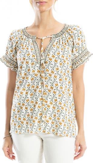 MAX STUDIO Ruffle Sleeve Top | Nordstromrack