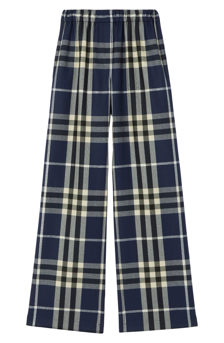 Burberry Noemi Check Wool Wide Leg Pants | Nordstrom
