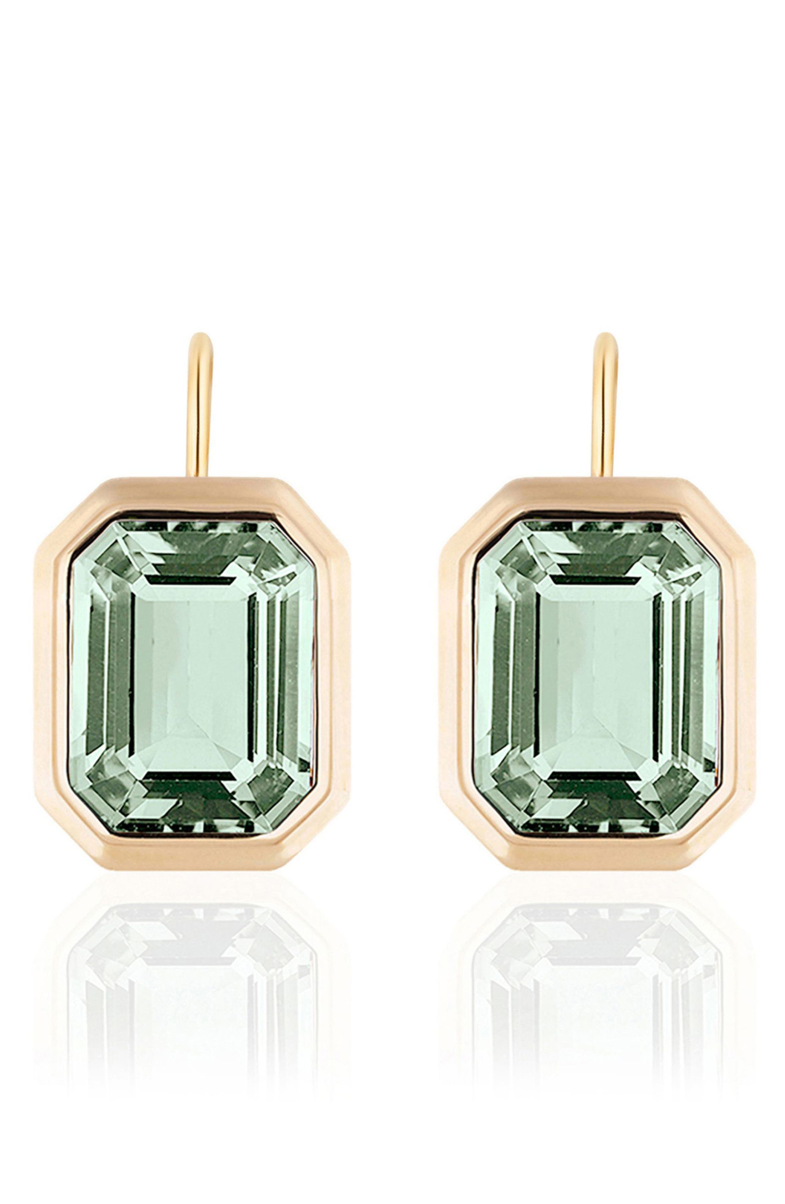 GOSHWARA Manhattan Emerald Cut Drop Earrings | Nordstrom
