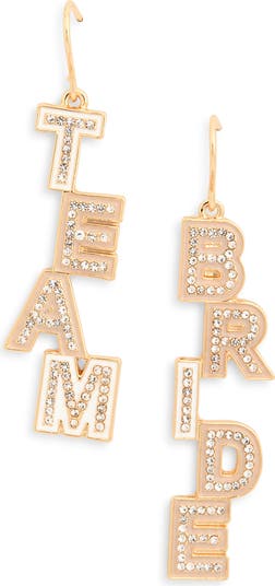 Leith Team Bride Crystal Drop Earrings | Nordstromrack