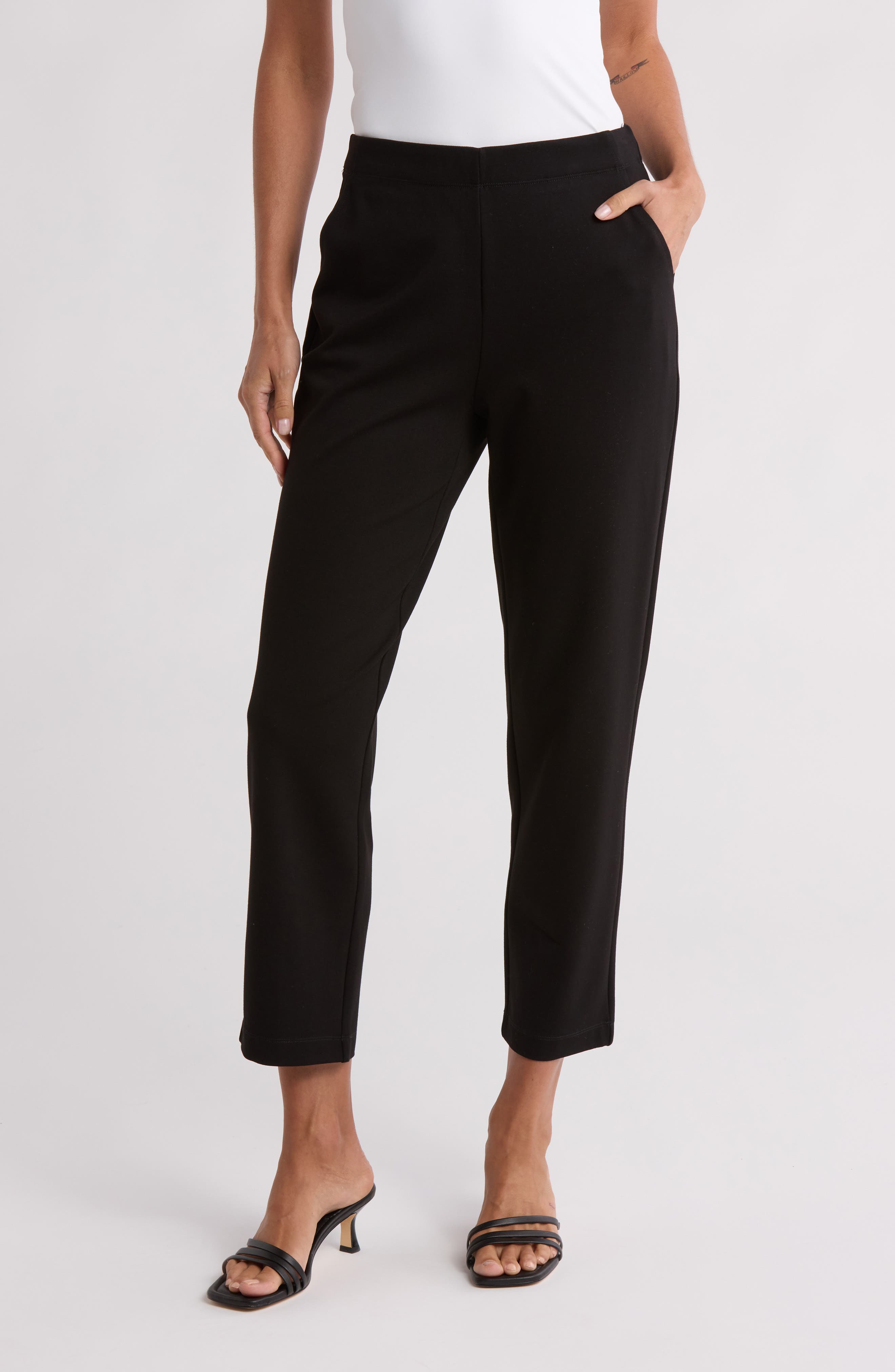 MAX STUDIO Slim Fit Straight Leg Pants | Nordstromrack