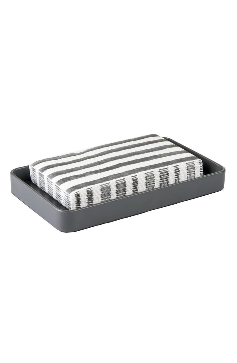 mDesign Metal Guest Hand Towel Paper Napkin Storage Tray Dispenser ...