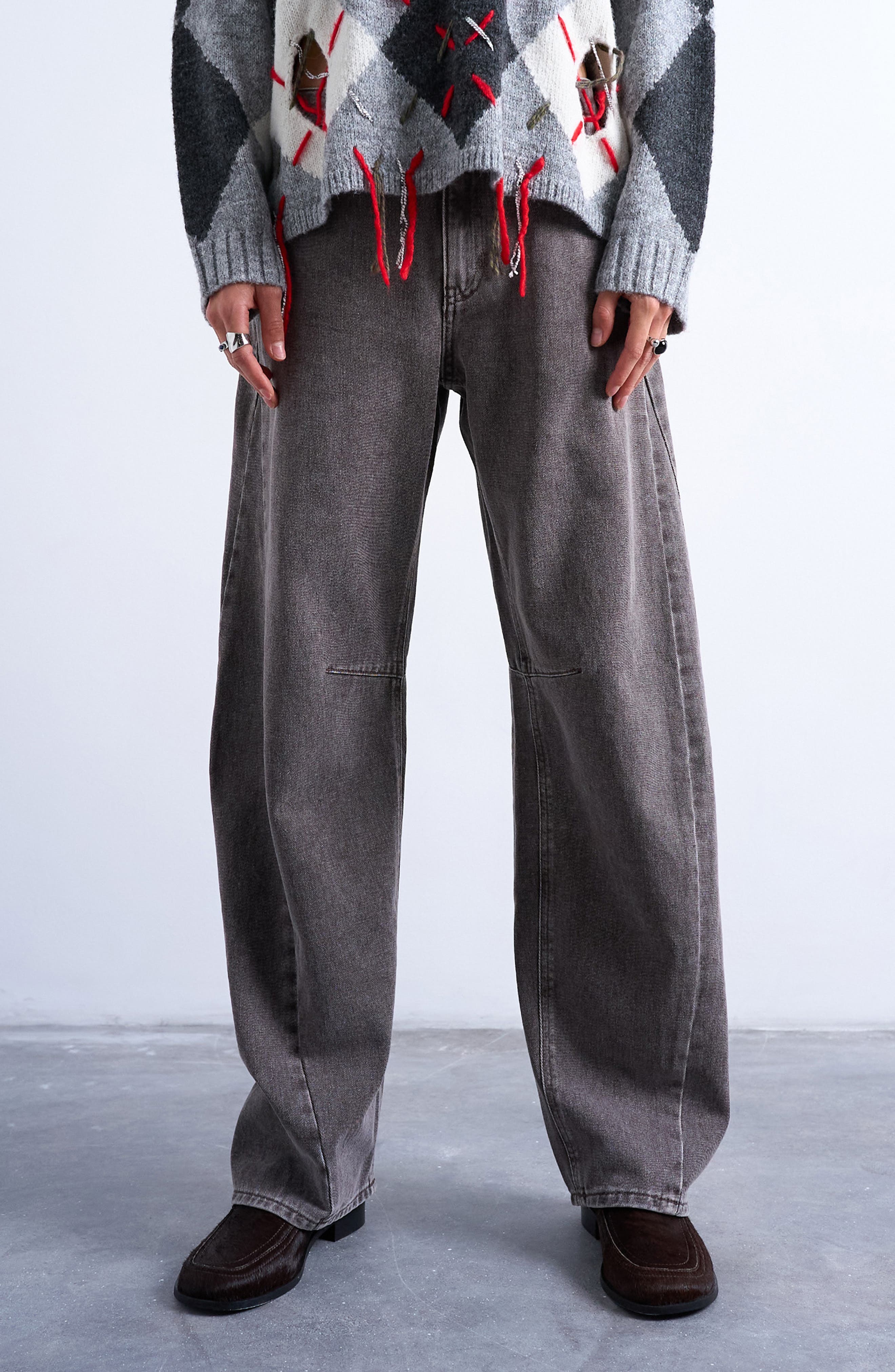 Topshop Barrel Leg High Waist Jeans | Nordstrom