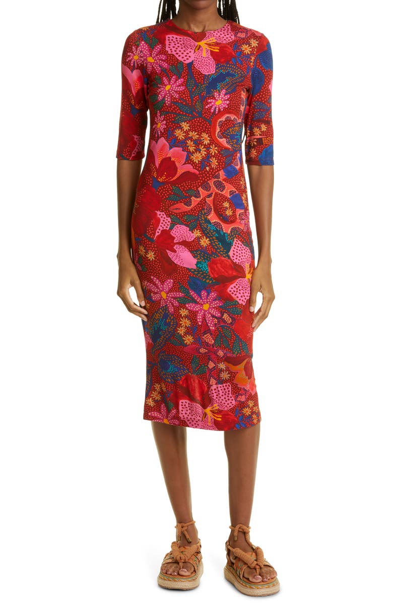 FARM Rio Snake Garden Jersey Dress | Nordstromrack