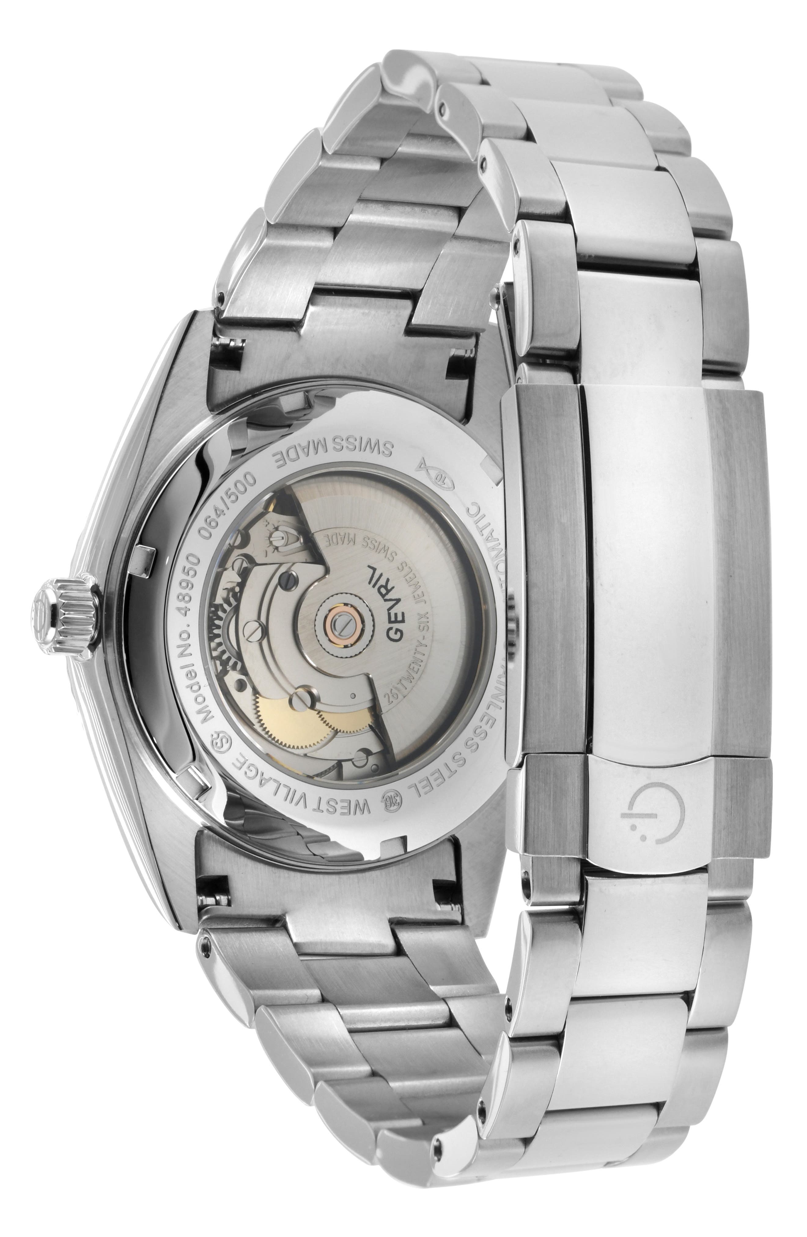 GEVRIL Auto West Swiss Automatic Bracelet Watch, 39mm | Nordstromrack