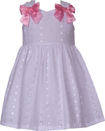 Iris & Ivy Kids' Eyelet Bow Shoulder Dress | Nordstromrack