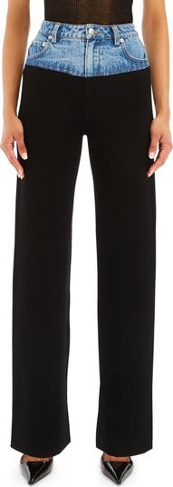 SER.O.YA Chani Knit Denim Pant | Nordstrom