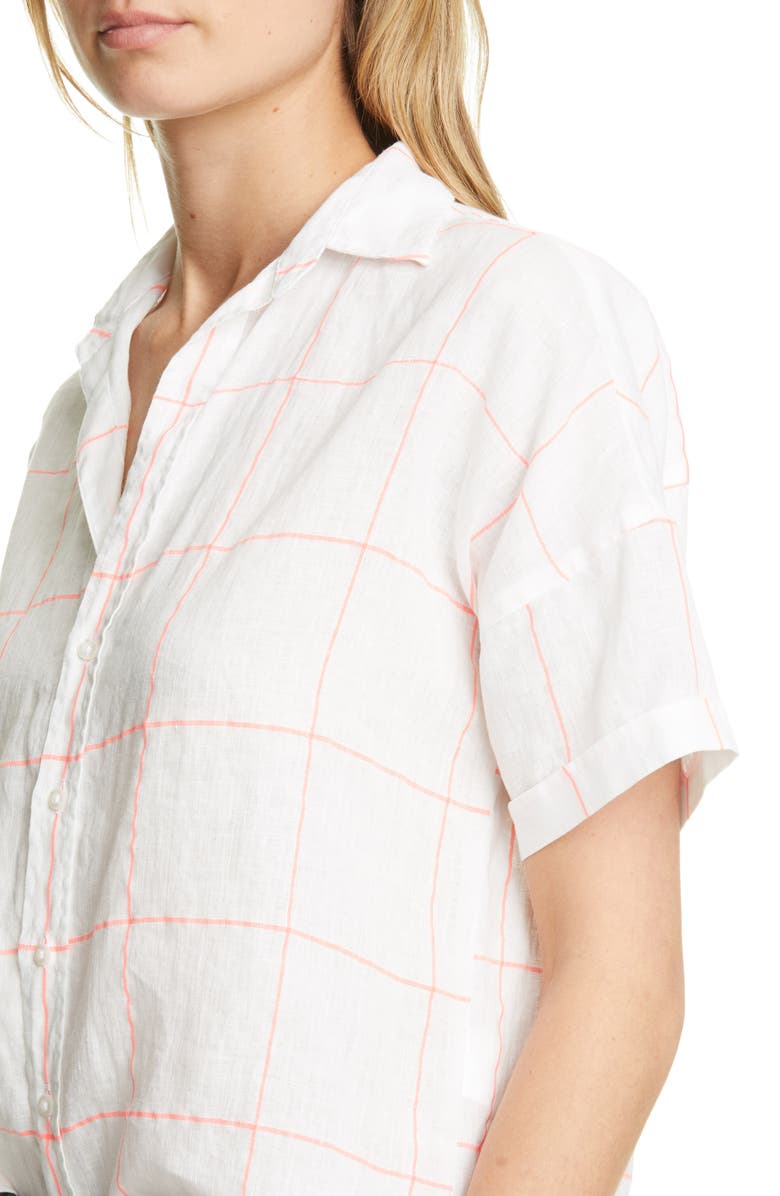 Frank & Eileen Rose Windowpane Linen Top | Nordstromrack