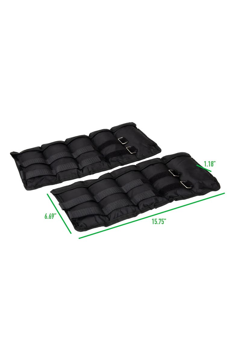 MIND READER Neoprene Adjustable Weights for Wrists - 4lb/1.81kg - Set ...
