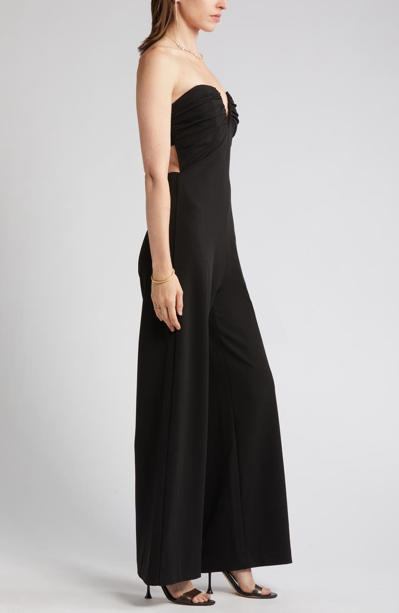 FLORET STUDIOS Strapless Wide Leg Jumpsuit | Nordstromrack